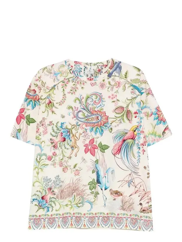 Etro Floral Print T-shirt - Multi