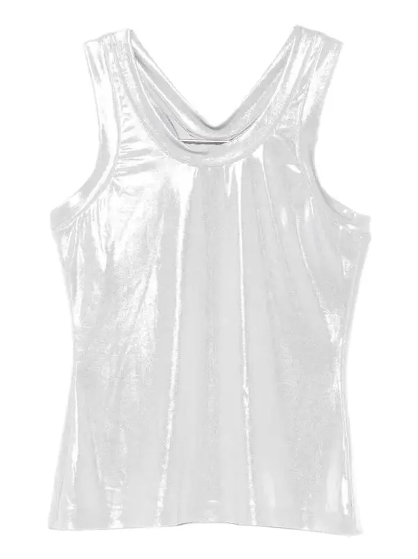 Norma Kamali Racerback Top - Metallic