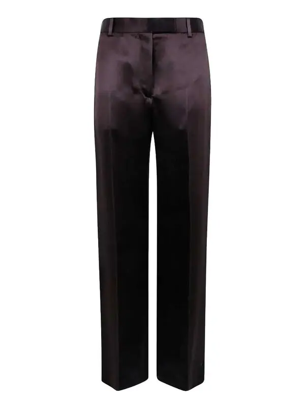 Dolce & Gabbana Cotton Organza Trousers - Brown