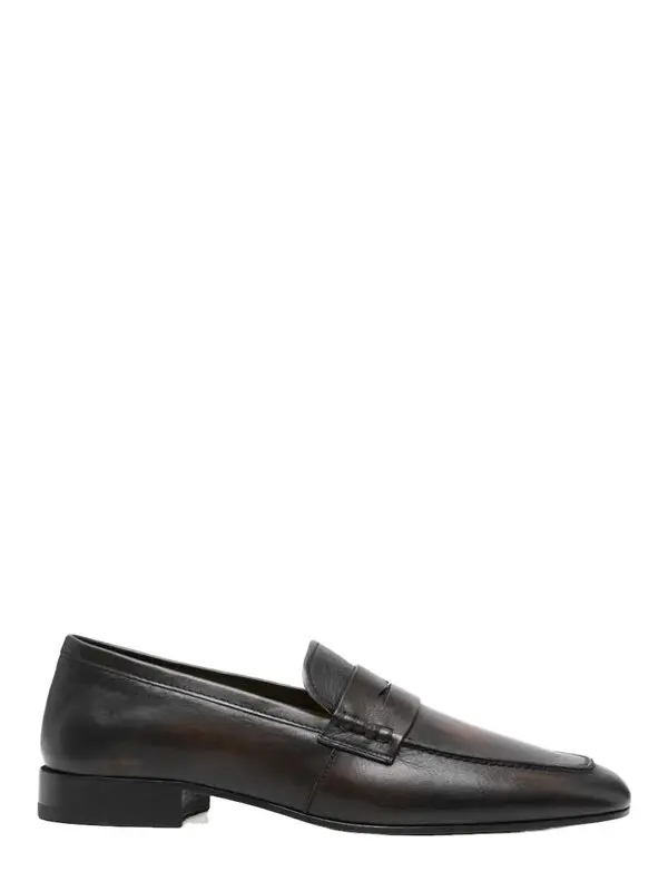 Dries Van Noten Leather Loafers - Brown
