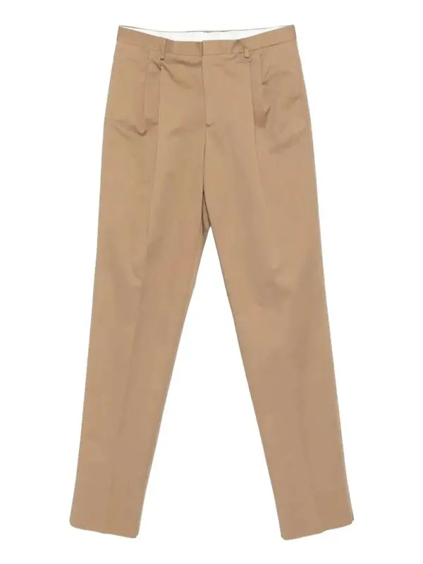 LARDINI Pleated Trousers - Brown