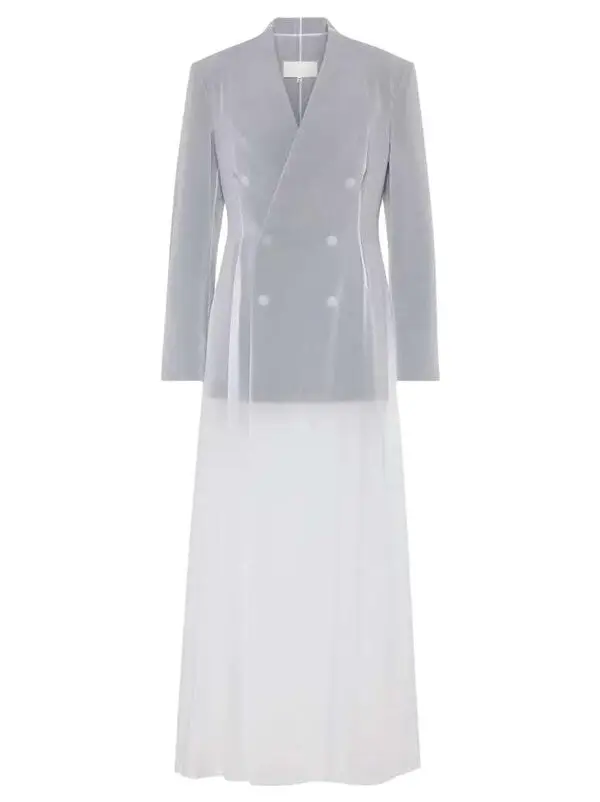 MAISON MARGIELA Double-breasted Midi Dress - Grey