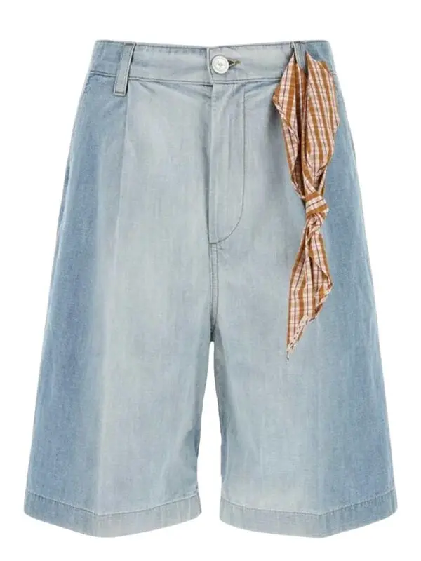 Marni Pleated Bermuda Shorts - Blue