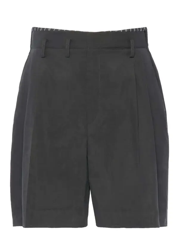 Marni Pleated Bermuda Shorts - Grey