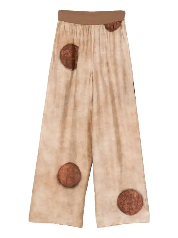 UMA WANG Printed Wide Leg Trousers - Multi