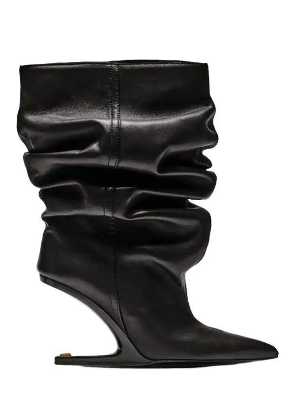Balmain No-wedge Ankle Boots - Black
