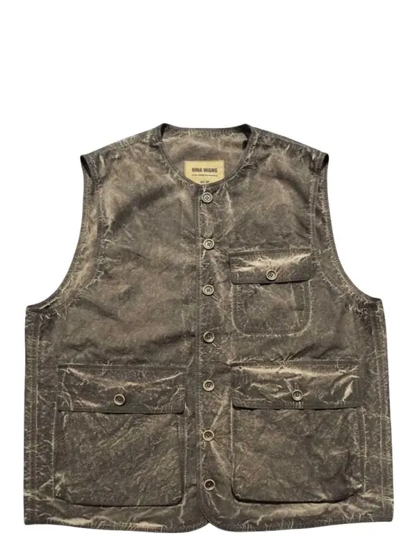 UMA WANG Buttoned Vest With Pockets - Grey