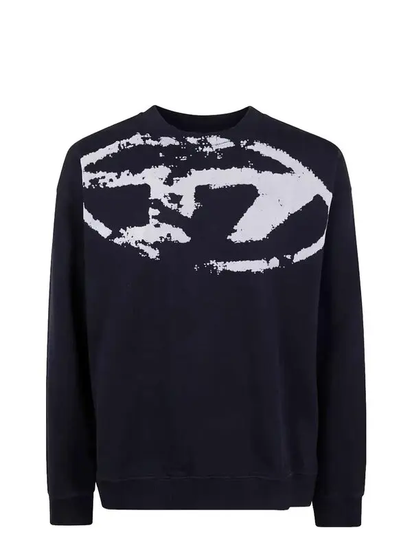 DIESEL® S-boxt-n5 Printed Sweatshirt - Black