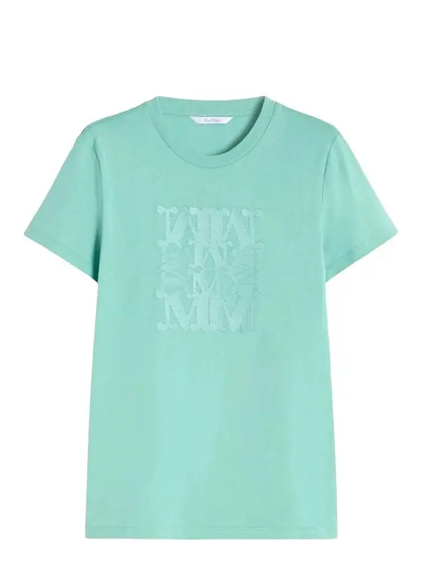 Max Mara Logo Detail T-shirt - Blue