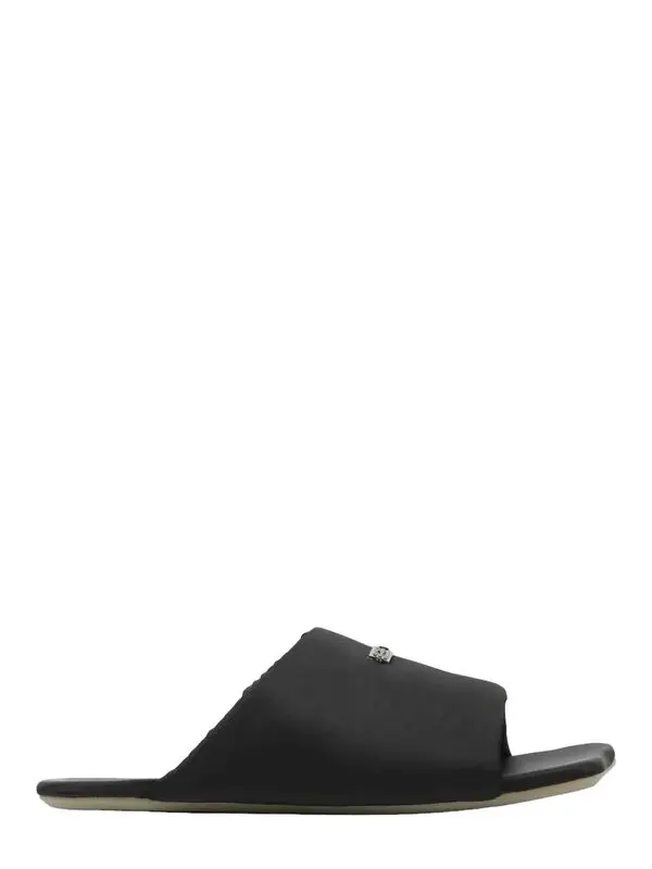 MAISON MARGIELA Logo Plaque Slide Sandals - Black