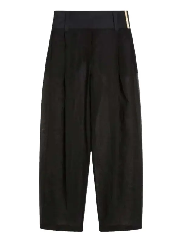 Sportmax Spsfavetta Wide Leg Trousers - Black