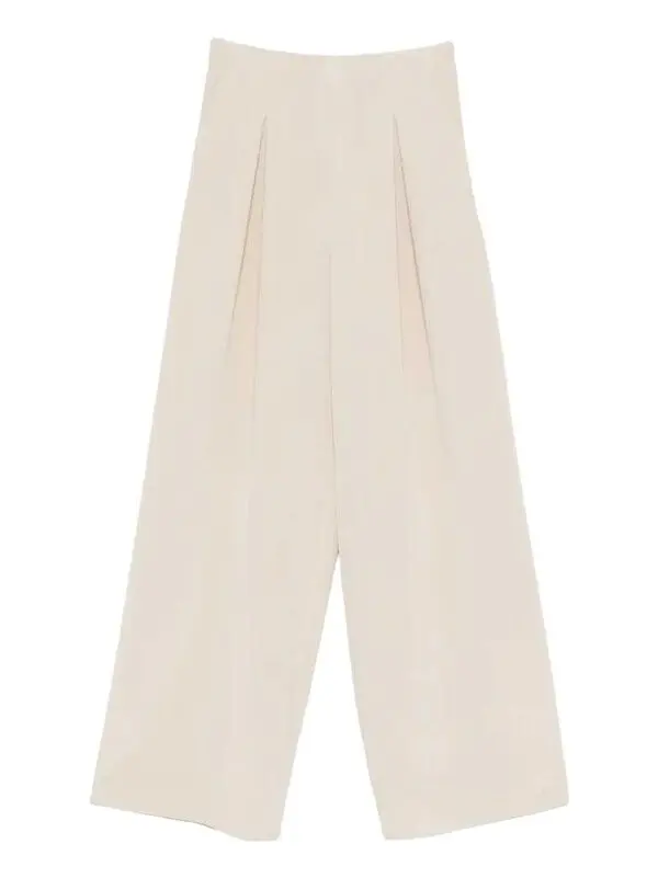 Max Mara Pleated Trousers - Brown