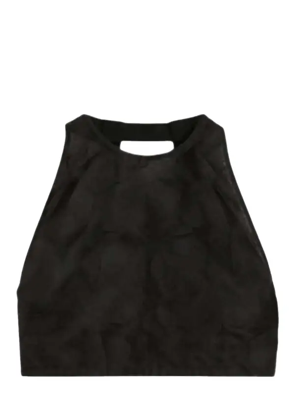Max Mara Mxsfumetto Crop Top With Cut-out - Black