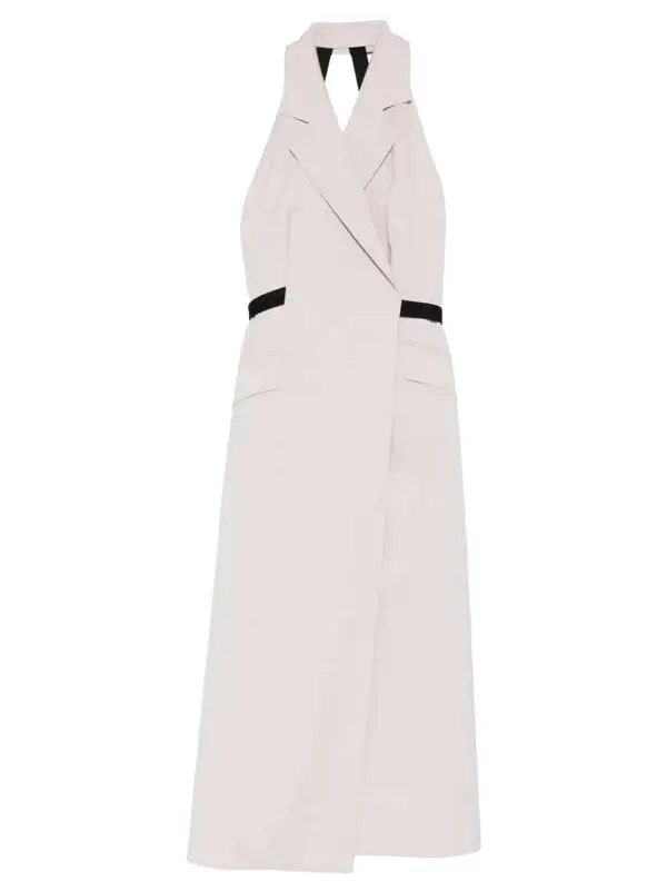 Max Mara Sleeveless Collared Midi Dress - Brown