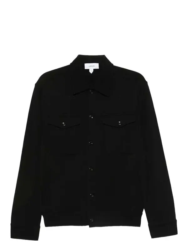 LARDINI Button-down Cardigan - Black