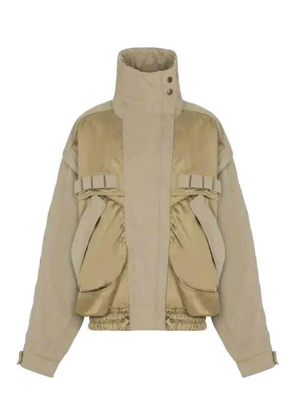 Balmain Quilted Bomber Jacket - Green