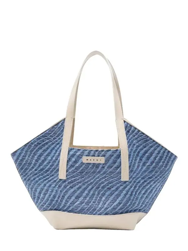 Marni Woven Shoulder Bag - Blue