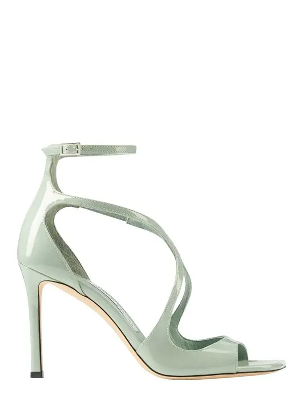 JIMMY CHOO Azia 95mm Square-toe Sandals - Green
