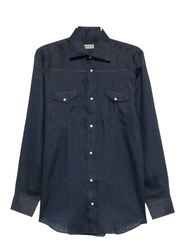 SARTORIO NAPOLI Linen Shirt - Blue