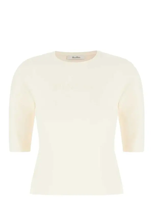 Max Mara Embossed T-shirt - White