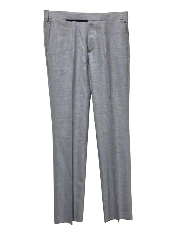LARDINI Wool Tailored Trousers - Grey