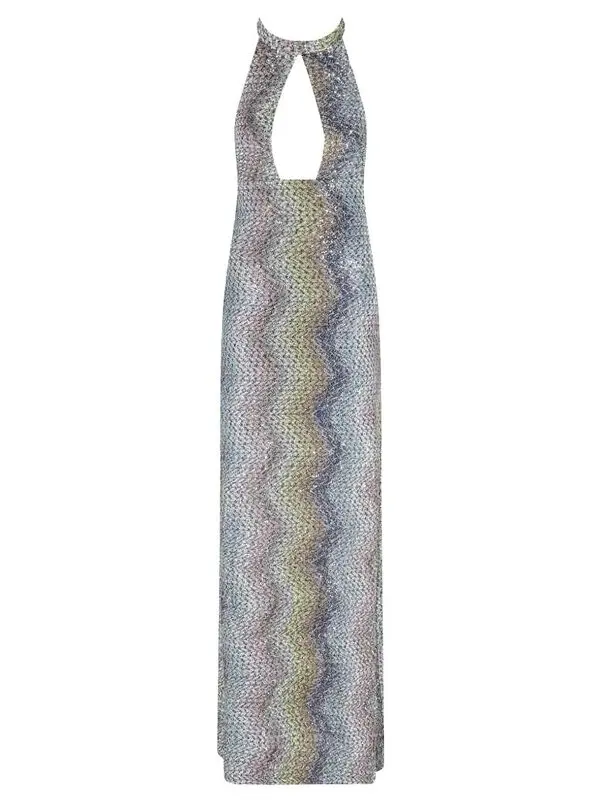 Missoni Long Lamé Dress With Sequins - Multi