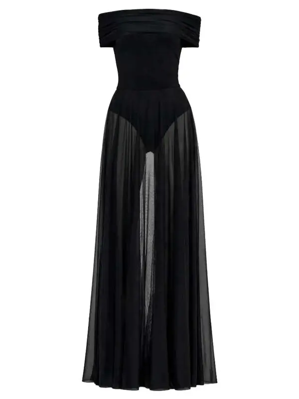 Norma Kamali Off-the-shoulder Maxi Dress - Black