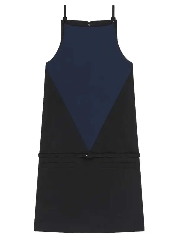 COURREGES Mini Dress With Buckle Detail - Blue