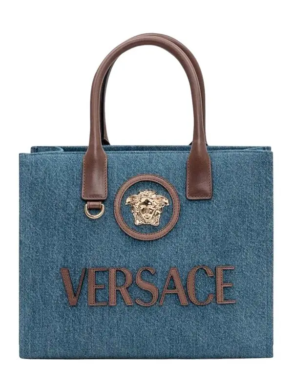 Versace Medusa Head Tote Bag - Blue