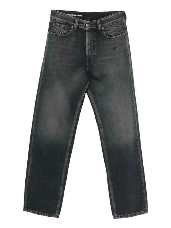 DIESEL® 1988 D-ark Distressed Straight-leg Jeans - Blue