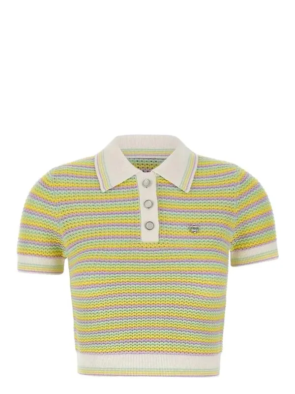 Casablanca Striped Polo Shirt - Multi