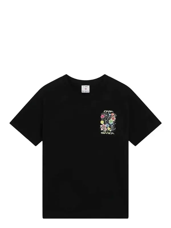 Casablanca Graphic Print T-shirt - Black