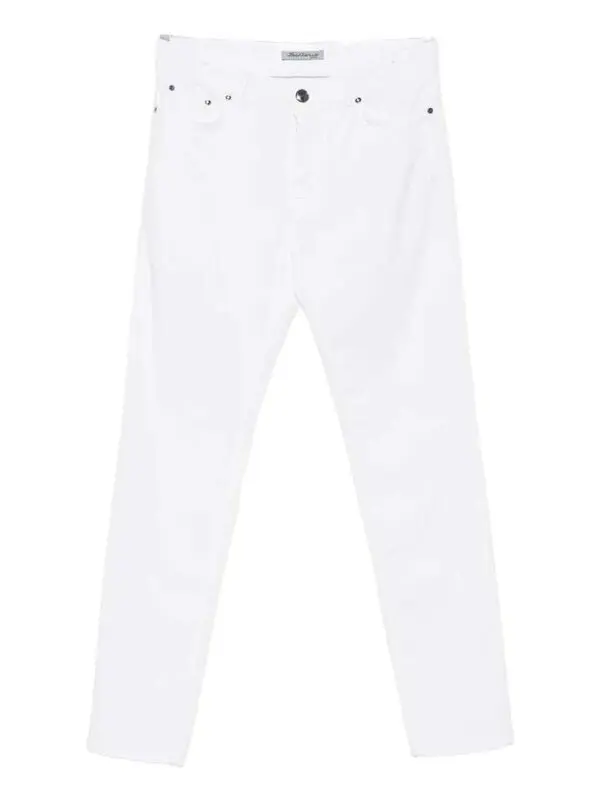 SARTORIO NAPOLI Straight Leg Pants - White