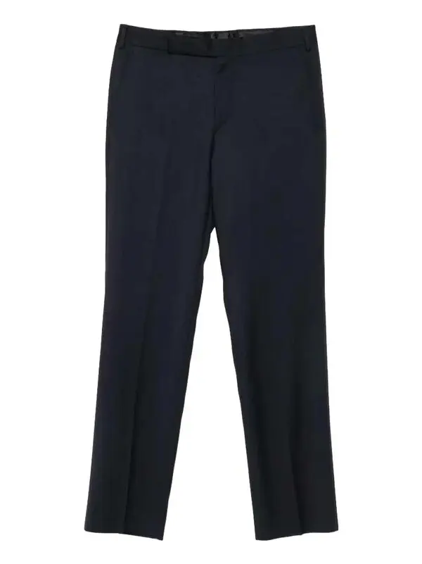LARDINI Papalu Trousers With Pressed Crease - Blue