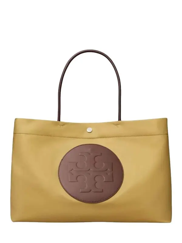 Tory Burch Ella Twist Reversible Tote Bag - Brown
