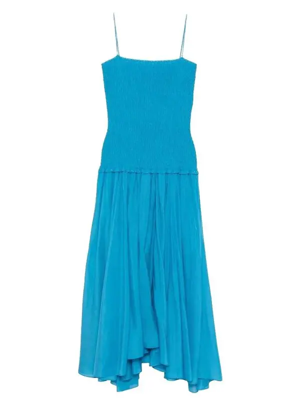 Tory Burch A-line Dress With Pleats - Blue