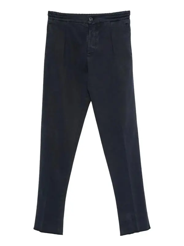 Kiton Tailored Stretch Pants - Blue