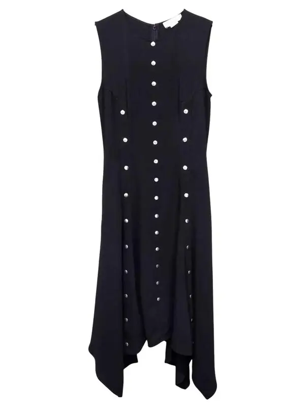 Stella McCartney Midi Dress With Snap Buttons - Black
