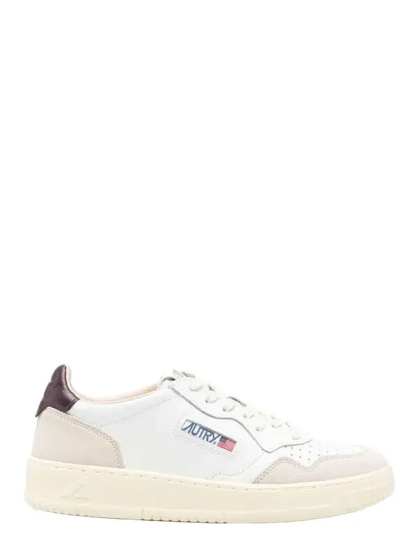AUTRY Leather Sneakers With Medalist Inserts - White