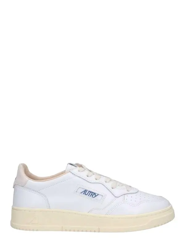 AUTRY Medalist Low Bj04 Leather/suede Sneakers - White