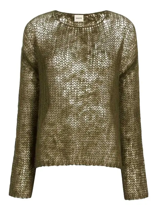Khaite Wendy Mohair Silk Sweater - Green