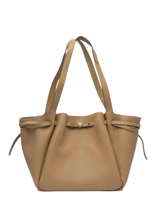 Tory Burch Romy Grained Leather Shoulder Bag - Brown
