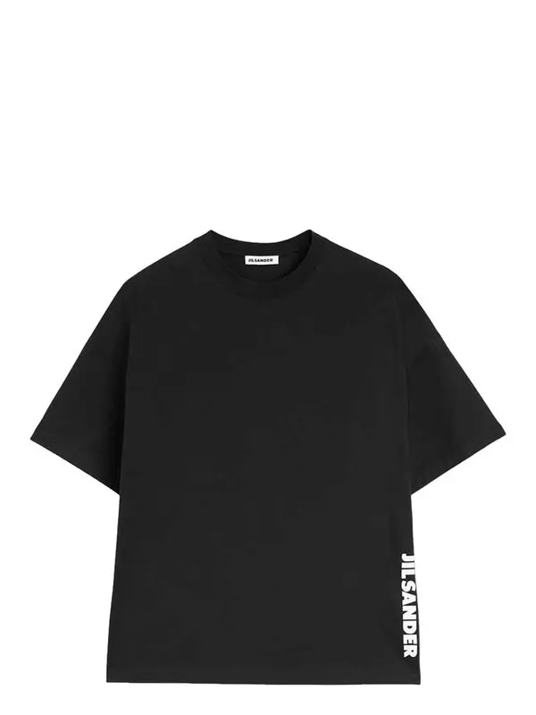 JIL SANDER Crew-neck Cotton T-shirt - Black