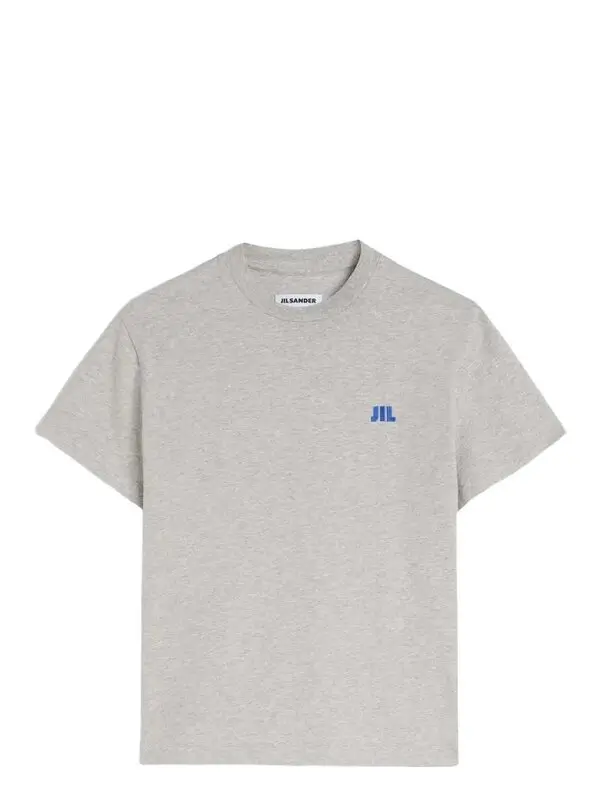 JIL SANDER Crew-neck Cotton T-shirt - Grey