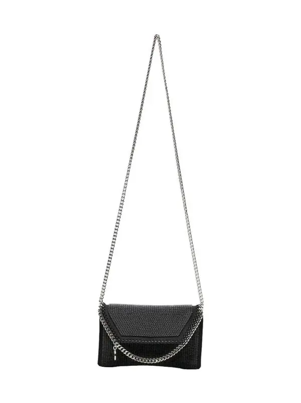 Stella McCartney Falabella Sequin Shoulder Bag - Black