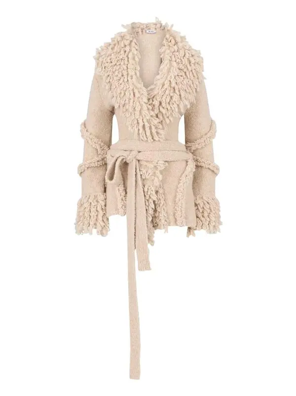 Attico Beige Cardigan - Brown