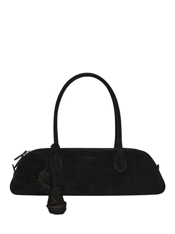 Magda Butrym Brigitte Trapeze Bag In Suede - Black