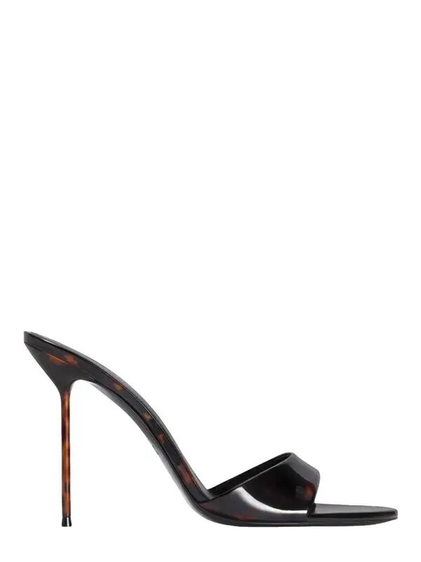 Paris Texas Lidia Mule 105 In Amarena Patent Leather - Brown