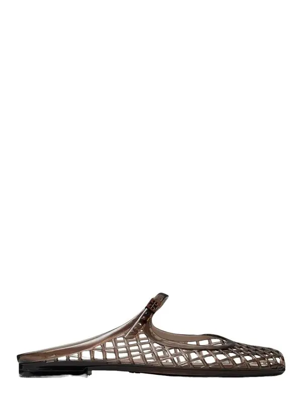 Tory Burch Perforated Design Slide Sandals - Brown