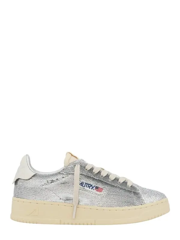 AUTRY Dallas Low Sparkling Sequined Sneakers - Metallic